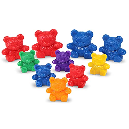 Learning Resources Three Bear Family Counters - 96 Pieces. Ages 3+ Preschool Learning Toys, Counting Toys for Toddler, Social Emotional Learning Toys, Therapy Tool,Back to School Gifts