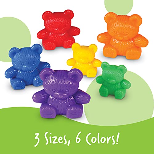 Learning Resources Three Bear Family Counters - 96 Pieces. Ages 3+ Preschool Learning Toys, Counting Toys for Toddler, Social Emotional Learning Toys, Therapy Tool,Back to School Gifts