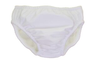 my pool pal reusable swim diaper, white, 3t