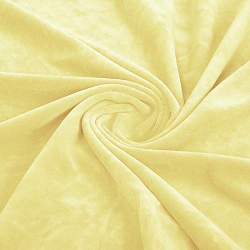 American Baby Company Heavenly Soft Chenille Fitted Portable/Mini-Crib Sheet, Maize, for Boys and Girls