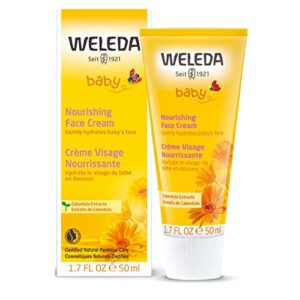 Weleda Baby Calendula Nourishing Face Cream, 1.7 Fluid Ounce, Plant Rich Moisturizer with Calendula and Lanolin