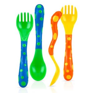 Nuby Spoons and Forks , Colors May Vary, 4 Count