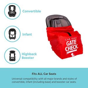 J.L. Childress Gate Check Bag - Air Travel Bag - Fits Convertible Car Seats, Infant carriers & Booster Seats, Red