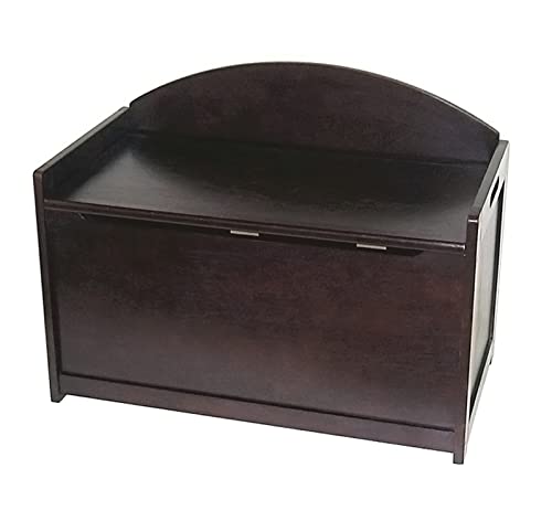 Lipper International Child's Toy Chest, 33.25" W x 17.75" D x 24.5" H, Espresso Finish