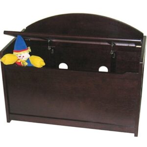 Lipper International Child's Toy Chest, 33.25" W x 17.75" D x 24.5" H, Espresso Finish