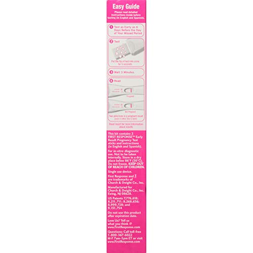 First Response Early Result Pregnancy Test, 2 Pack (Packaging & Test Design May Vary)