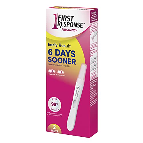 First Response Early Result Pregnancy Test, 2 Pack (Packaging & Test Design May Vary)