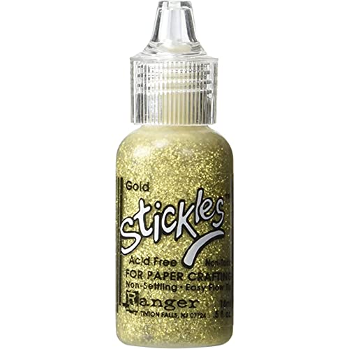 Ranger 1/2-Ounce Stickles Glitter Glue, Gold (SGG01-799)