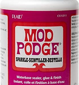 Mod Podge Waterbase Sealer, Glue and Finish (8-Ounce), CS11211 Sparkle