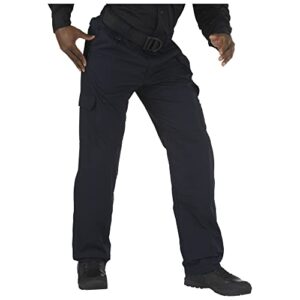 5.11 tactical men's taclite pro lightweight performance pants, cargo pockets, action waistband, dark navy, 34w x 32l, style 74273