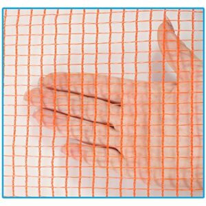 Kidkusion Non-Retractable Driveway Safety Net, Orange, 30' | Outdoor Barrier; Playtime Safety; Yard Safety