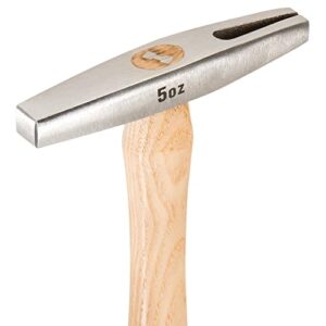 ESTWING Sure Strike Tack Hammer - 5 oz Forged Steel Head with Magnetic Face & Hickory Wood Handle - MRWT