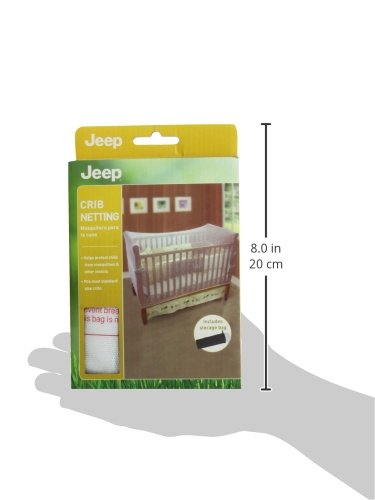 Jeep Crib Universal Size Crib Mosquito Net, White