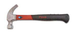 plumb 16 oz. pro series curve claw hammer with fiberglass handle - 11402n