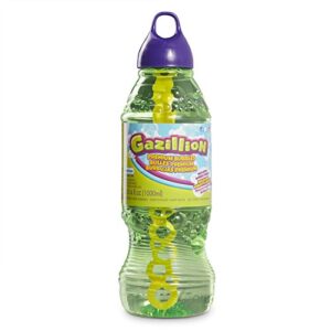 gazillion bubbles, original bubble solution 1l - create bubbles with premium formula & 7-in-1 bubble wand - non-toxic & safe