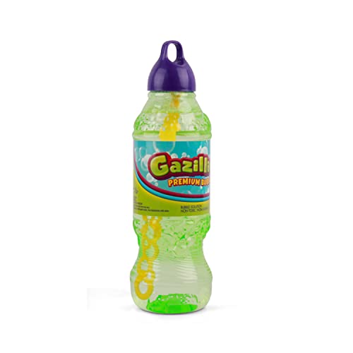 Gazillion Bubbles, Original Bubble Solution 1L - Create Bubbles with Premium Formula & 7-in-1 Bubble Wand - Non-Toxic & Safe