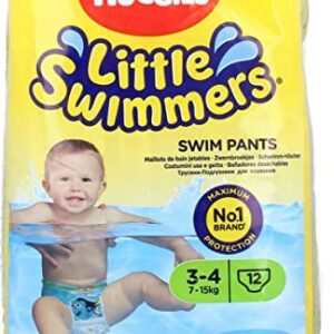 Huggies Little Swimmers Disposable Swim Diapers, Small, 12-Count - Pink/Blue