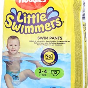 Huggies Little Swimmers Disposable Swim Diapers, Small, 12-Count - Pink/Blue