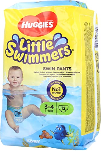 Huggies Little Swimmers Disposable Swim Diapers, Small, 12-Count - Pink/Blue