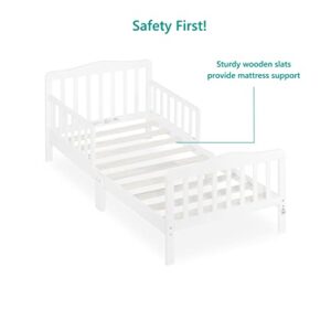 Dream On Me Classic Design Toddler Bed in White, Greenguard Gold Certified