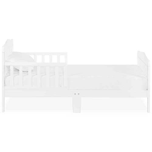 Dream On Me Classic Design Toddler Bed in White, Greenguard Gold Certified