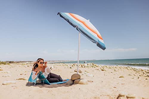 ONIVA - a Picnic Time brand Beachcomber Portable Beach Mat, Soft Beach Lounger, Backpack Beach Chair & Tote