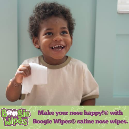 Boogie Wipes Gentle Wet Wipes for Baby and Kids, Face, Hand, Body & Nose, HSA/FSA Eligible, Made with Vitamin E, Aloe, Chamomile and Natural Saline, Fresh Scent, 90 Count