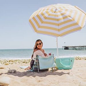 ONIVA - a Picnic Time brand Beachcomber Portable Beach Mat, Soft Beach Lounger, Backpack Beach Chair & Tote