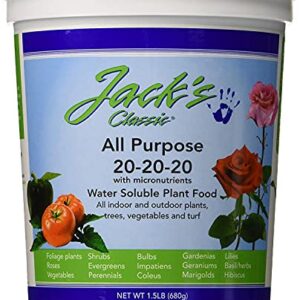 Jack's Classic All Purpose 20-20-20 Water Soluble Plant Food (1.5lbs)