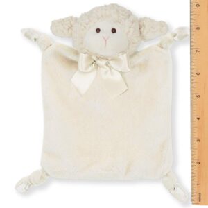 Bearington Baby Wee Lamby, Small Lamb Stuffed Animal Lovey Security Blanket, 8" x 7"