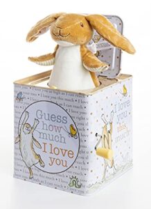 kids preferred guess how much i love you - nutbrown hare jack-in-the-box - musical toy for babies