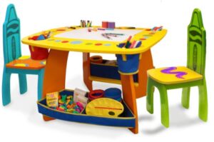 crayola wooden table and chair set