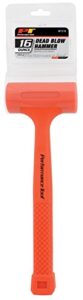 performance tool m7216 16-ounce high-visual dead blow hammer - 16oz