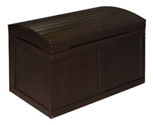 hardwood safety hinge barrel top toy storage chest