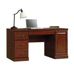 sauder heritage hill computer credenza, l: 59.25" x w: 20.47" x h: 30.24", classic cherry