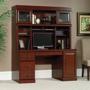 Sauder Heritage Hill Computer Credenza, L: 59.25" x W: 20.47" x H: 30.24", Classic Cherry