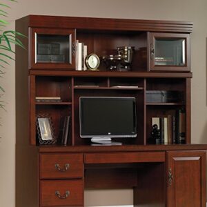 Sauder Heritage Hill Computer Credenza, L: 59.25" x W: 20.47" x H: 30.24", Classic Cherry