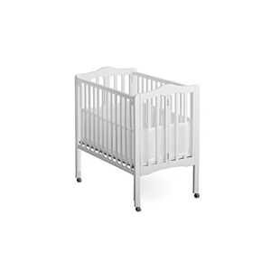 breathablebaby breathable mesh crib liner — classic collection — white — fits mini/portable cribs only — anti-bumper