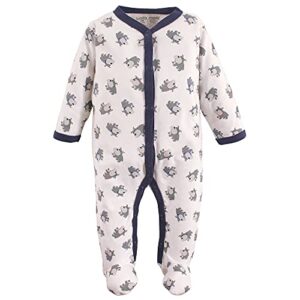 Luvable Friends Unisex Baby Cotton Sleep and Play, Dog, 0-3 Months