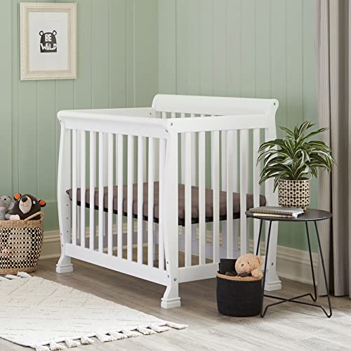 DaVinci Kalani 4-in-1 Convertible Mini Crib in White | Greenguard Gold Certified