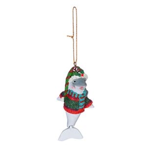 beachcombers hinged dolphin christmas xmas ornament multi