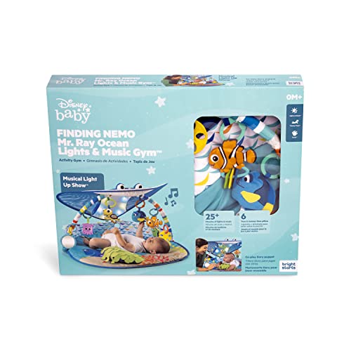 Bright Starts Disney Baby Finding Nemo Mr. Ray Ocean Lights & Music Gym, Ages Newborn +