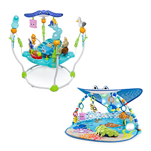 Bright Starts Disney Baby Finding Nemo Mr. Ray Ocean Lights & Music Gym, Ages Newborn +