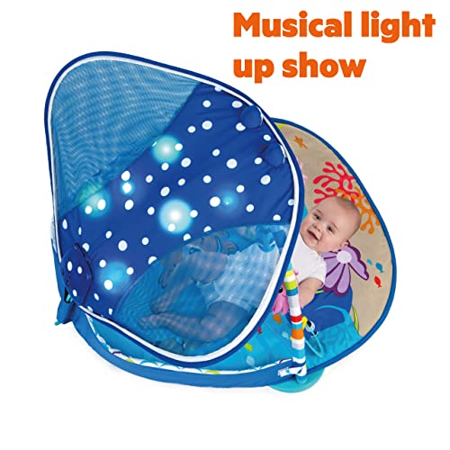 Bright Starts Disney Baby Finding Nemo Mr. Ray Ocean Lights & Music Gym, Ages Newborn +