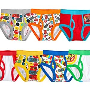 Disney unisex child Cars 7 Pack Briefs, Cars Tdlr7pk, 4T US