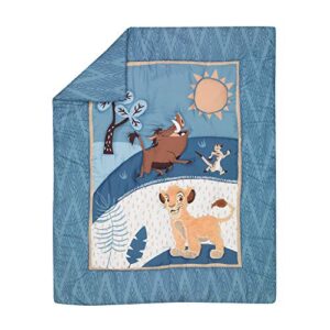 Lambs & Ivy Lion King Adventure 3Piece Baby Crib Bedding Set, Blue