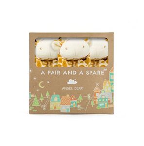 angel dear - brown giraffe, pair and a spare blankie set