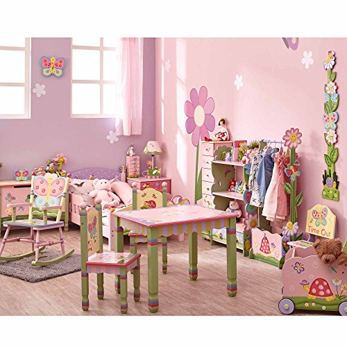 Fantasy Fields - Magic Garden Thematic Kids Wooden 2 Chairs Set, Imagination Inspiring Hand Crafted & Hand Painted Details