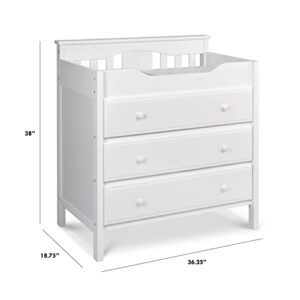 DaVinci Jayden 3-Drawer Changer Dresser in White, Greenguard Gold Certified