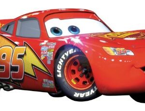 RoomMates RMK1518GM Disney Pixar Cars Lightning McQueen Peel and Stick Giant Wall Decal 16 inch x 38.5 inch